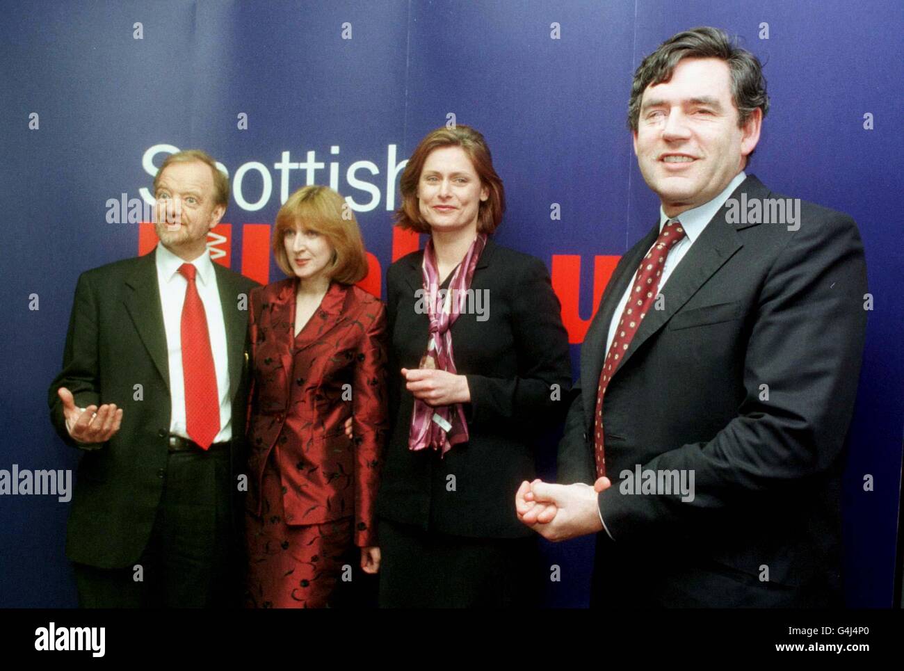 From left to right; Foreign and Commonwealth Secretary Robin Cook ...