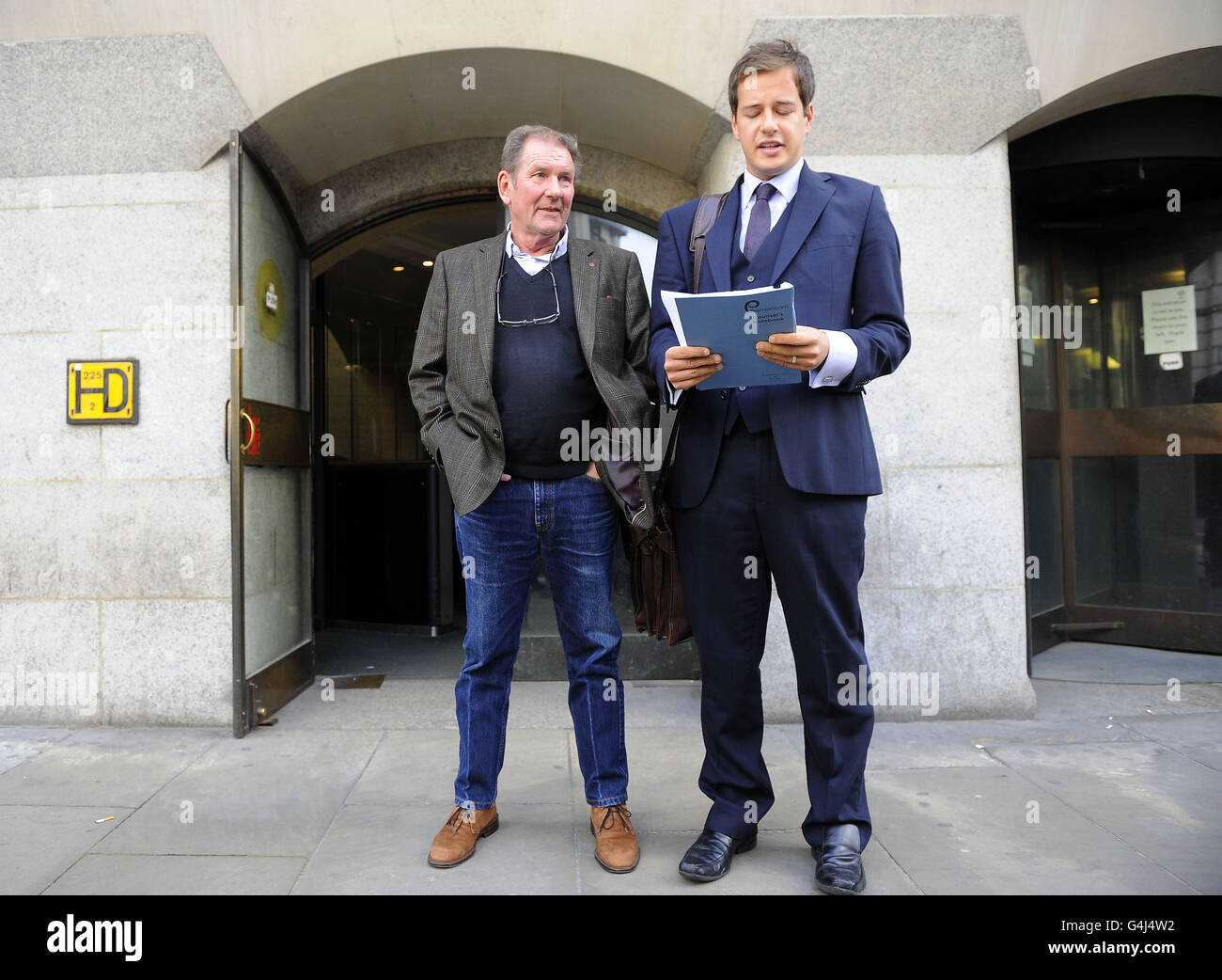 Stuart Mungall, 71, (left) from Tooting, south London, leaves the Old ...