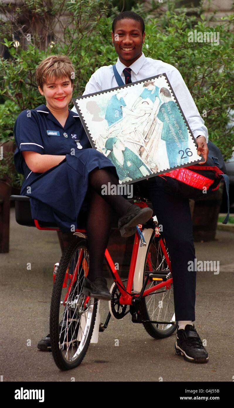 Postman Venus Edmund is joined by nurse Annabel Horne, for the launch ...