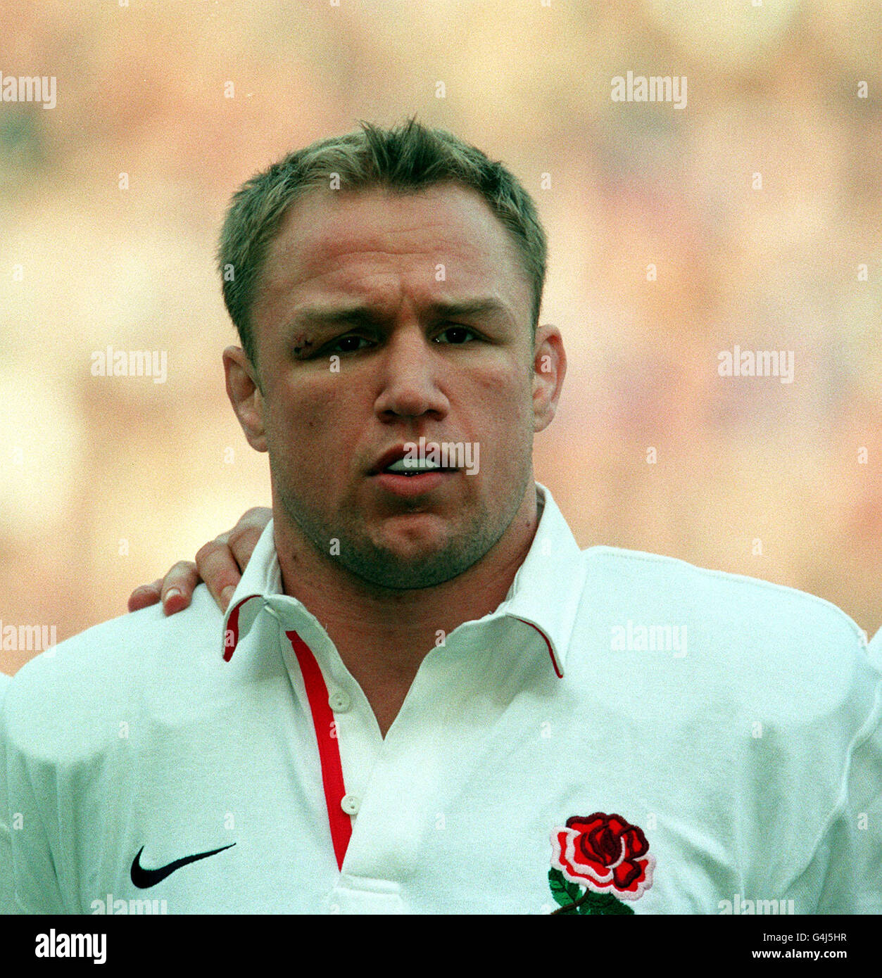 Neil back england lines up hi-res stock photography and images - Alamy