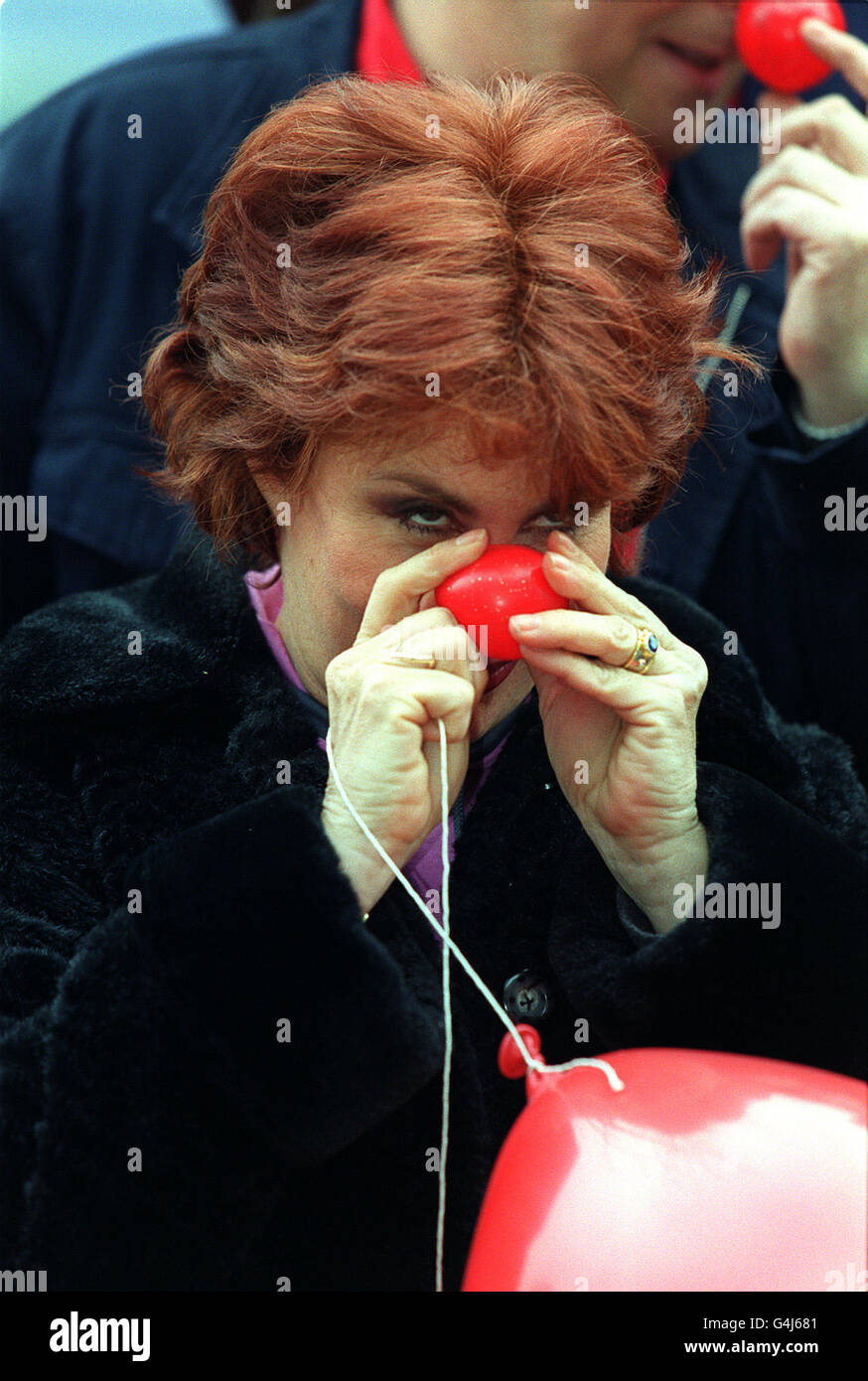 Red Nose/Ruby Wax Stock Photo - Alamy