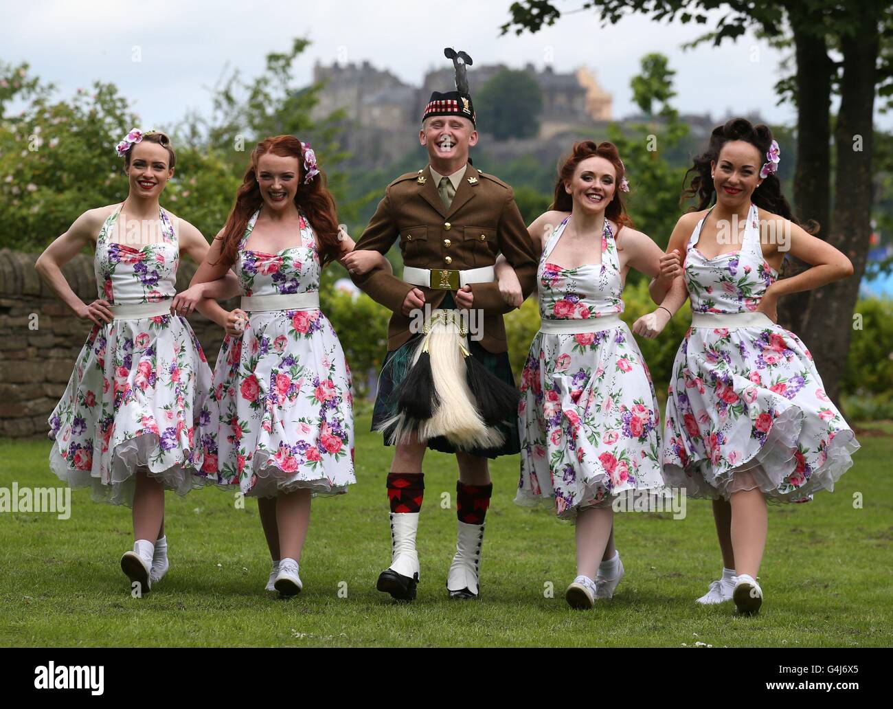 Private Reece Cathro of 4 SCOTS Royal Regiment of Scotland walks with ...