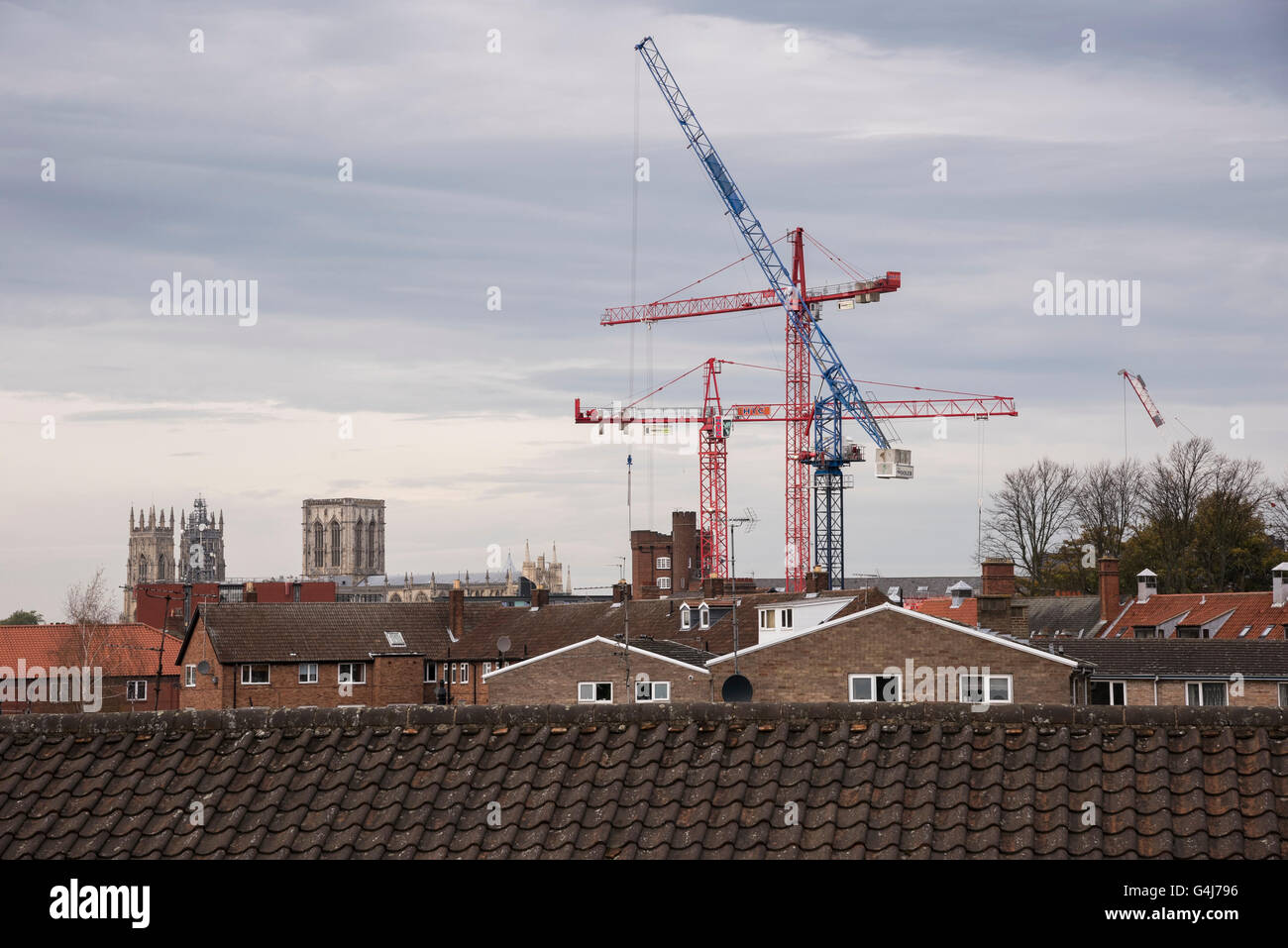 View over rooftops in York, North Yorkshire, England - 3 ancient ...