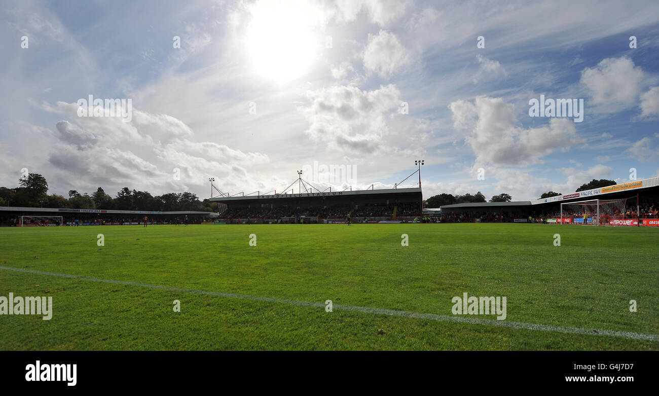 Football stands stand ground stadium datacoapplies hi-res stock ...