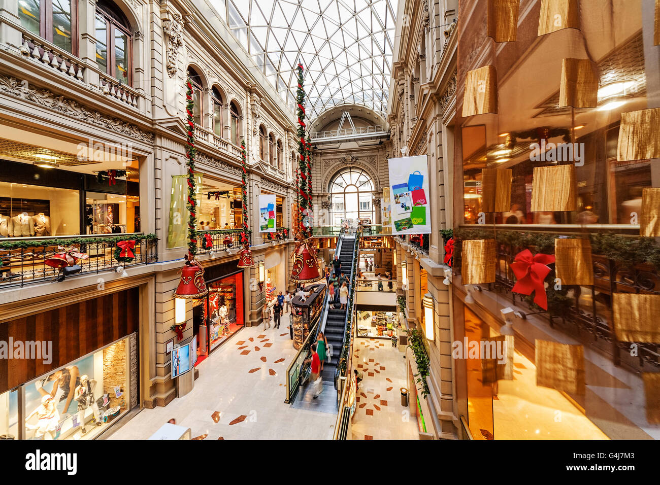 European style architecture of Buenos Aires shopping center Stock Photo ...