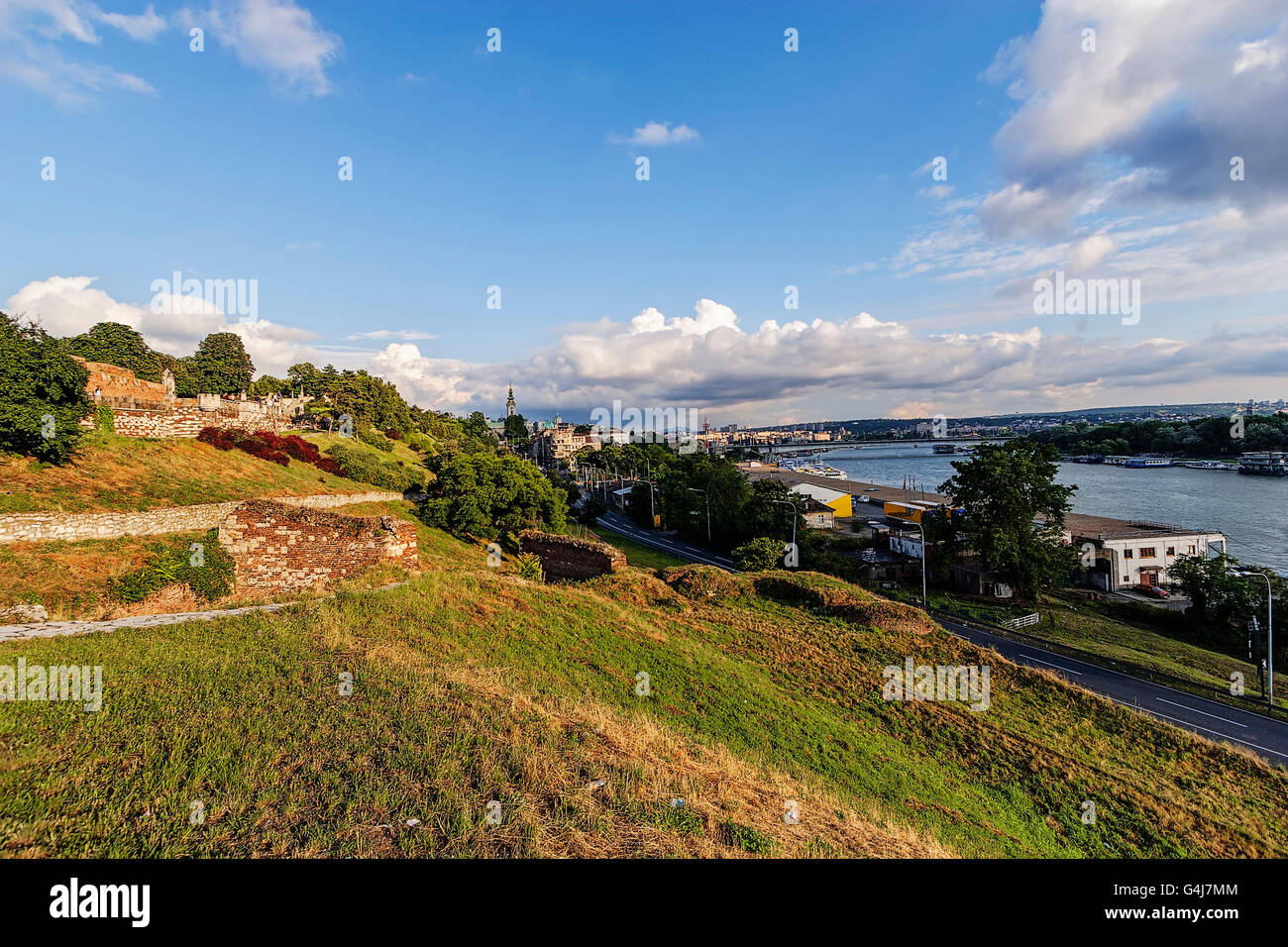 Belgrade fortress and panorama view, Belgrade Serbia Stock Photo - Alamy