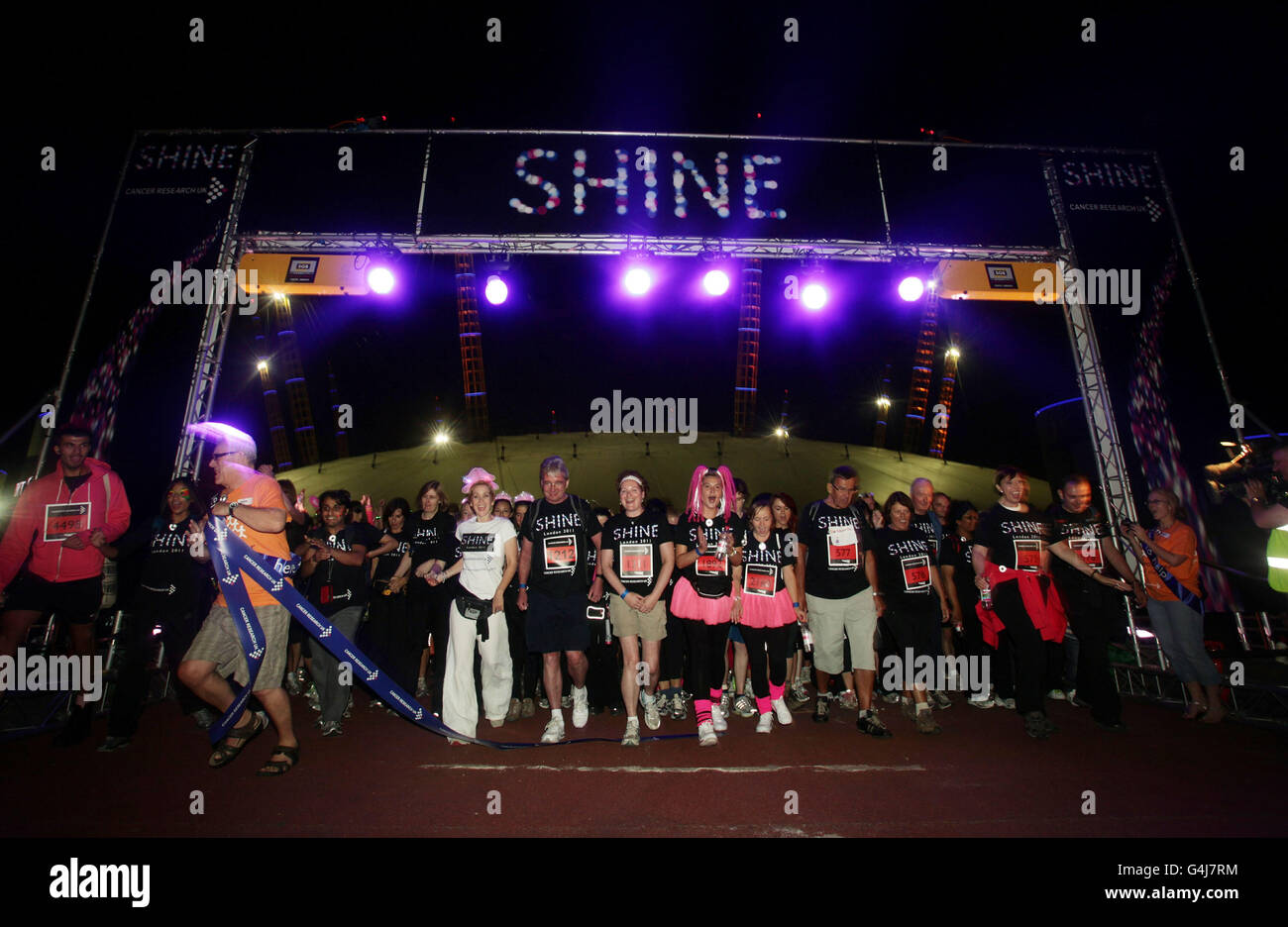 Participants at the start of Shine London, at the O2 Arena in east ...