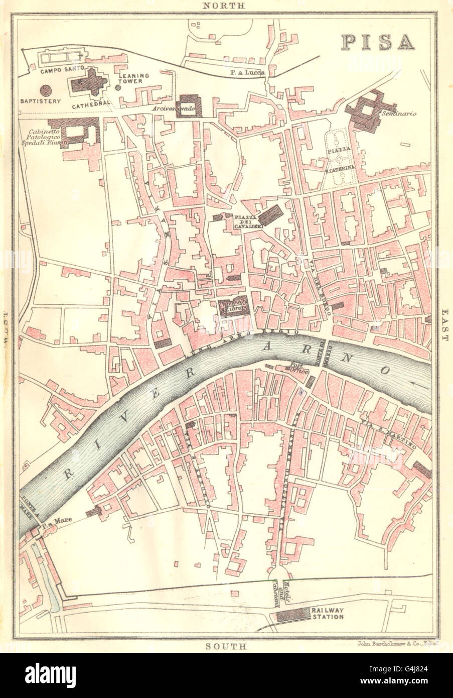Map of pisa hi-res stock photography and images - Alamy