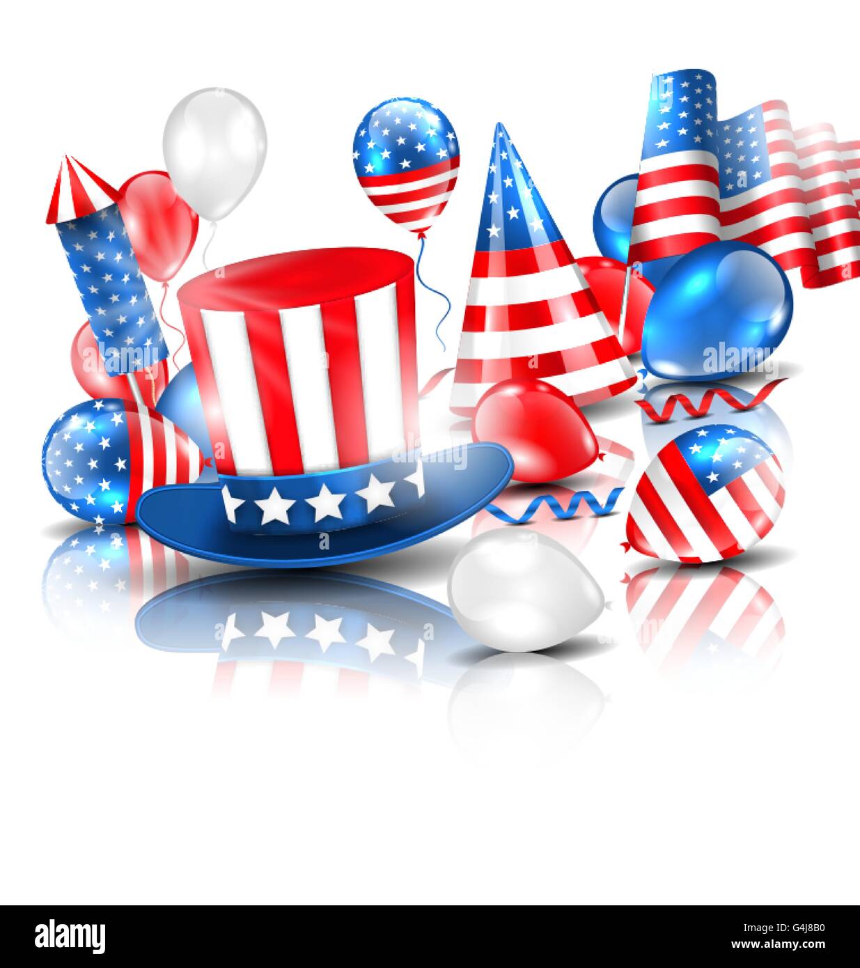 Colorful Template for American Holidays Stock Vector Image & Art - Alamy