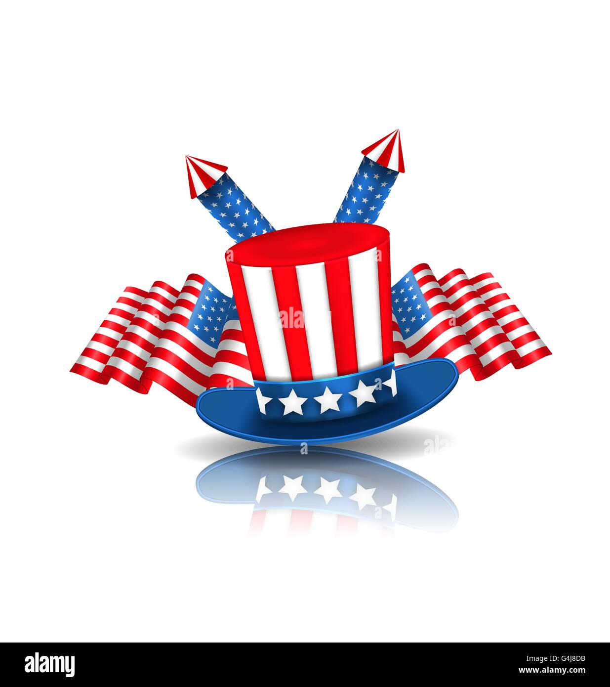 National Symbols of USA in American Colors Stock Vector Image & Art - Alamy