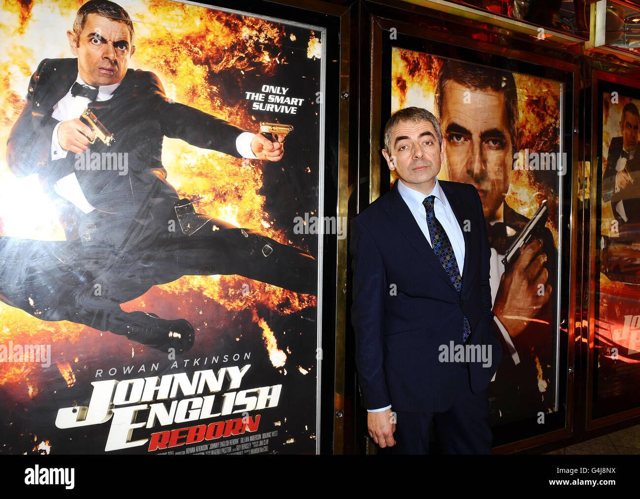 Rowan Atkinson arrives at the premiere of new film Johnny English ...