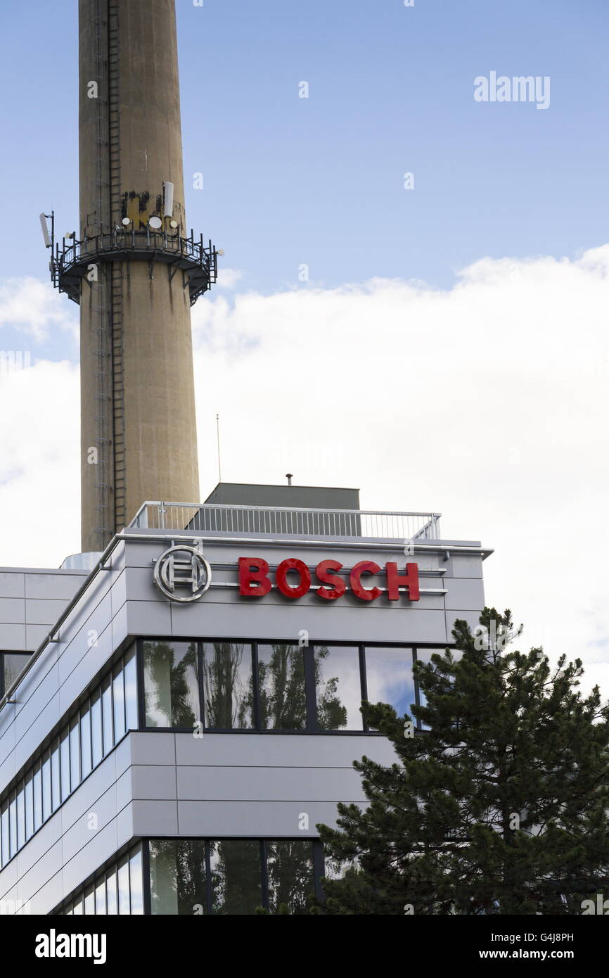 Company logo on bosch building hi-res stock photography and images - Alamy