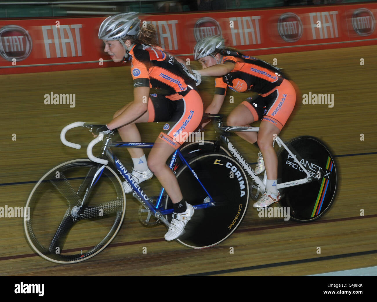 Motorpoint Cycling's Lucy Garner (left) and Harriet Owen on their way ...