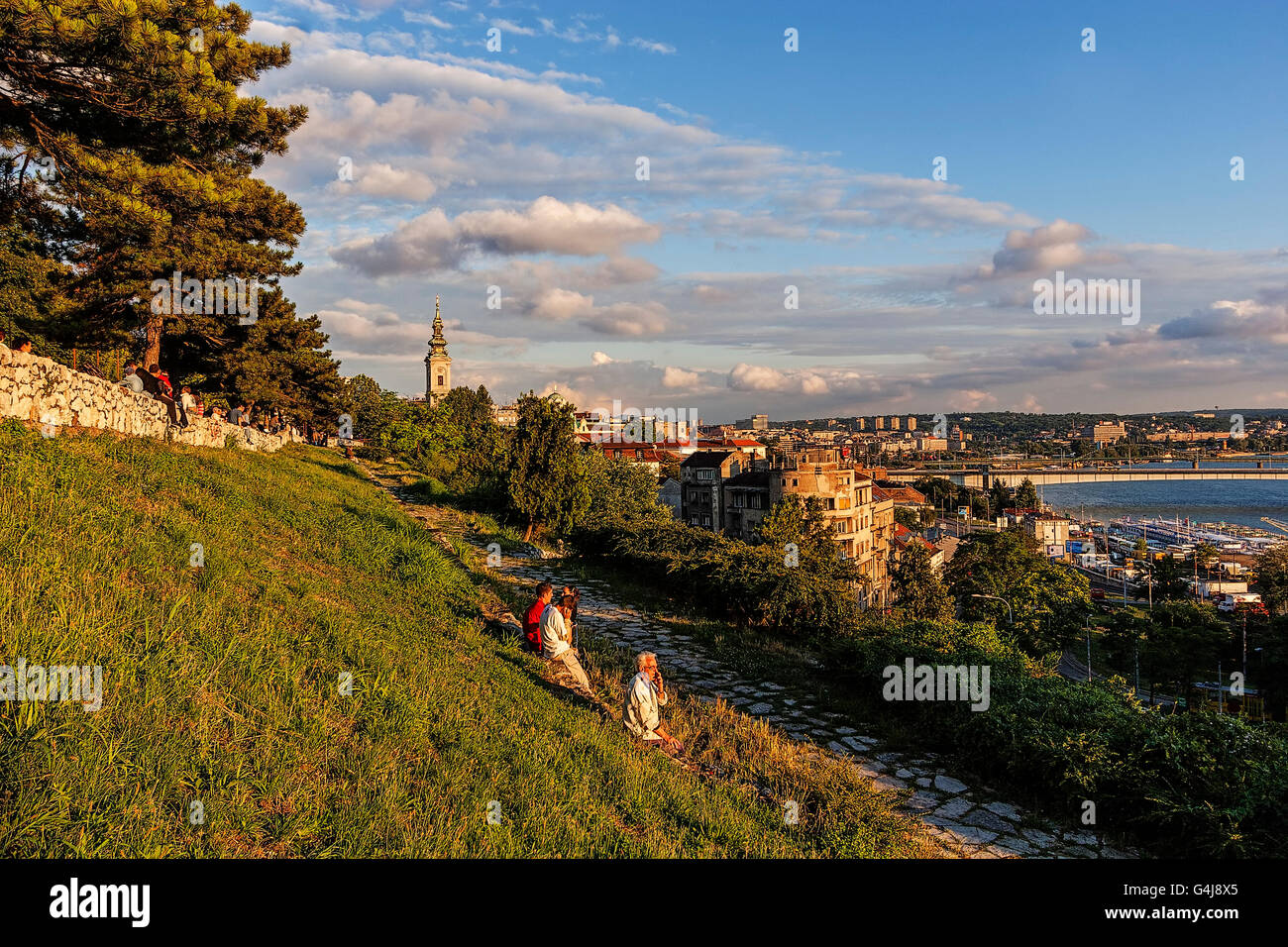 Belgrade fortress and panorama view, Belgrade Serbia Stock Photo - Alamy