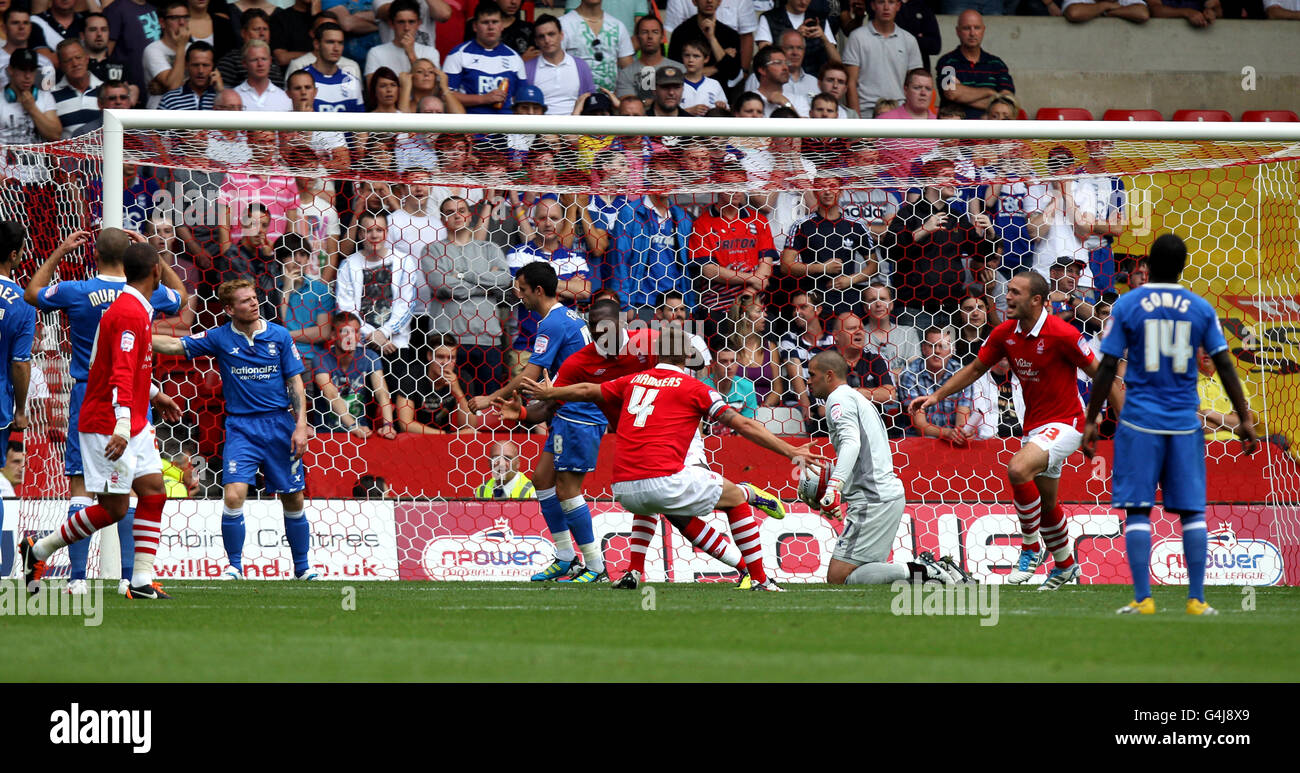 Nottingham Forest's Ishmael Miller celebrates scoring the opening goal ...