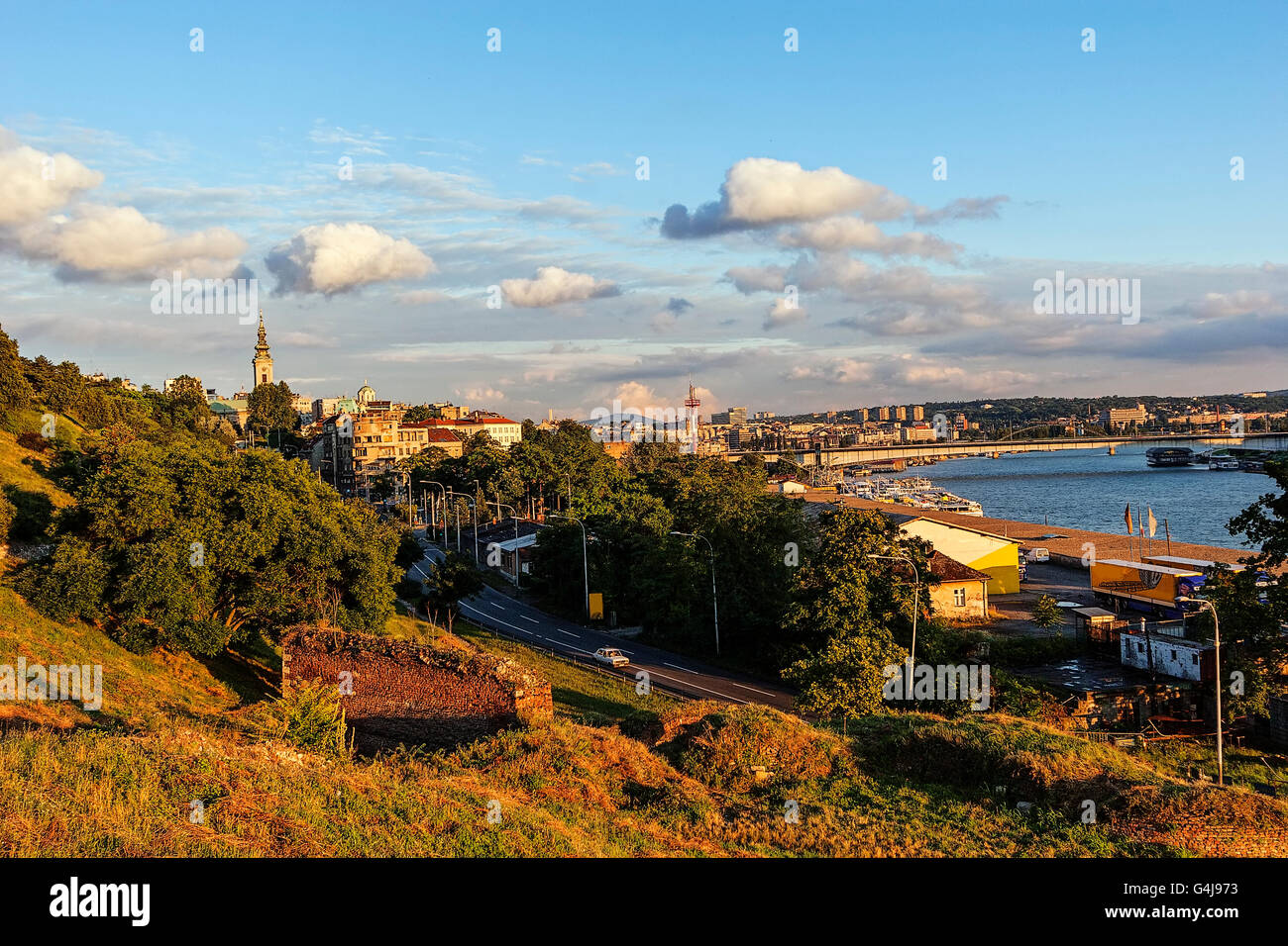 Belgrade fortress and panorama view, Belgrade Serbia Stock Photo - Alamy