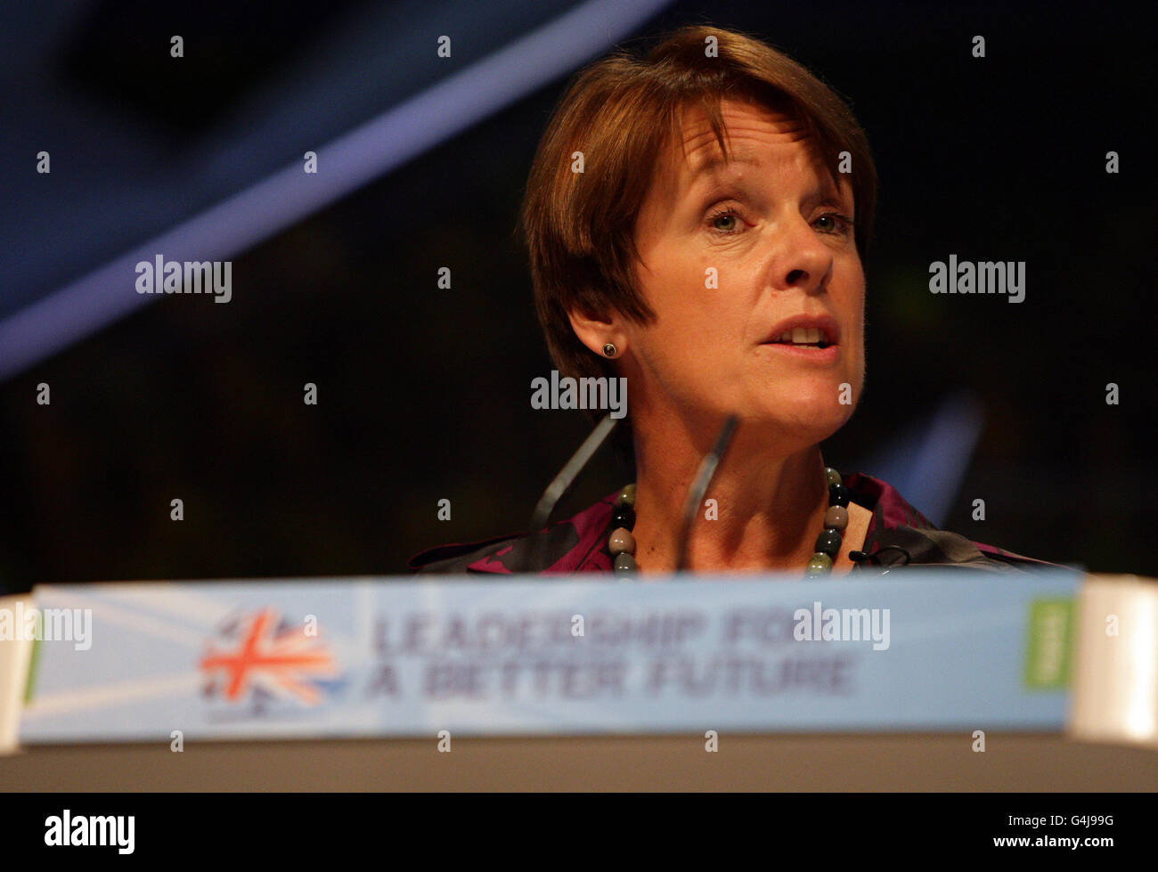 Environment Secretary Caroline Spelman, delivers her speech to ...