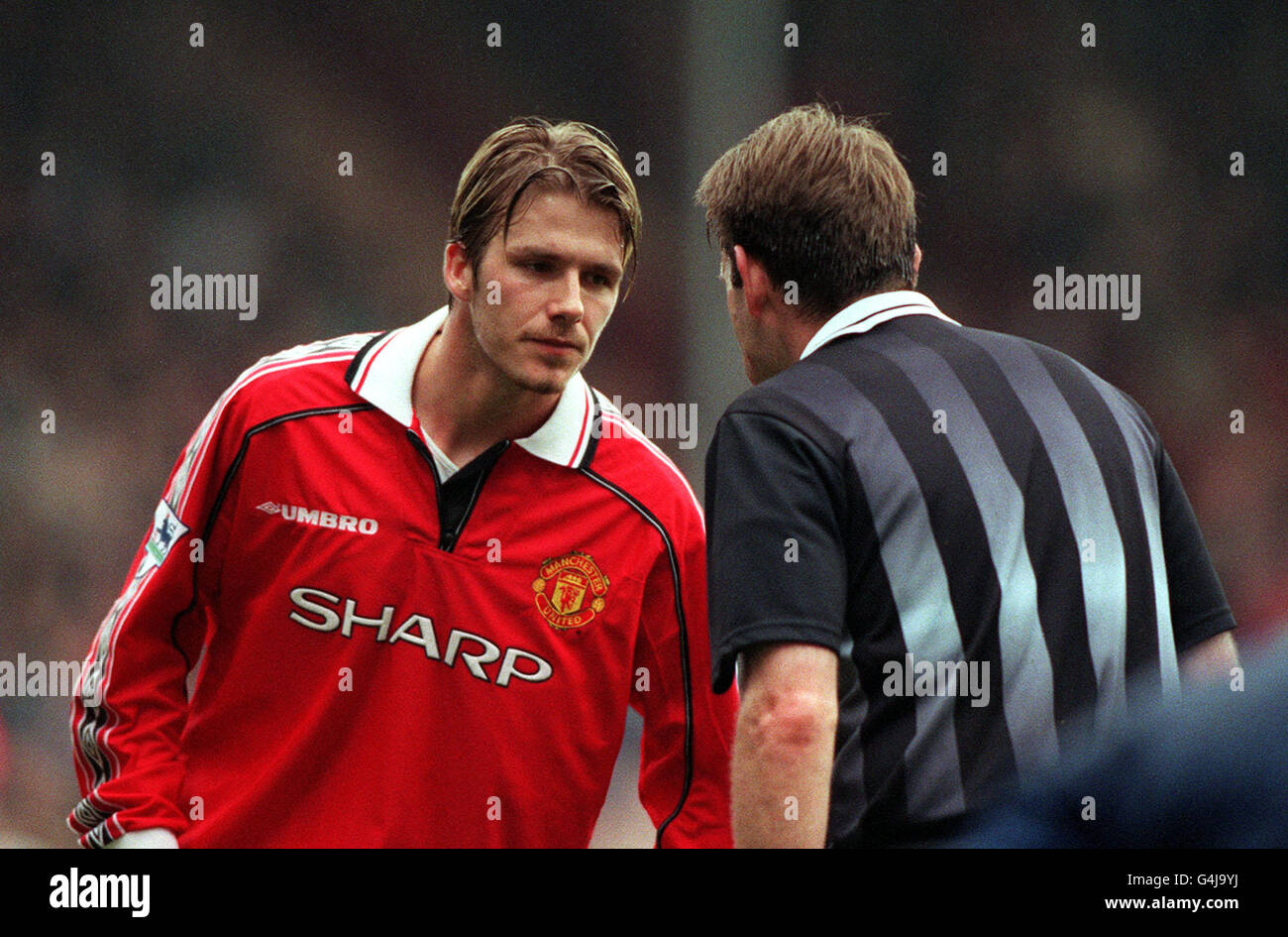 Sport football back view david beckham hi-res stock photography and ...