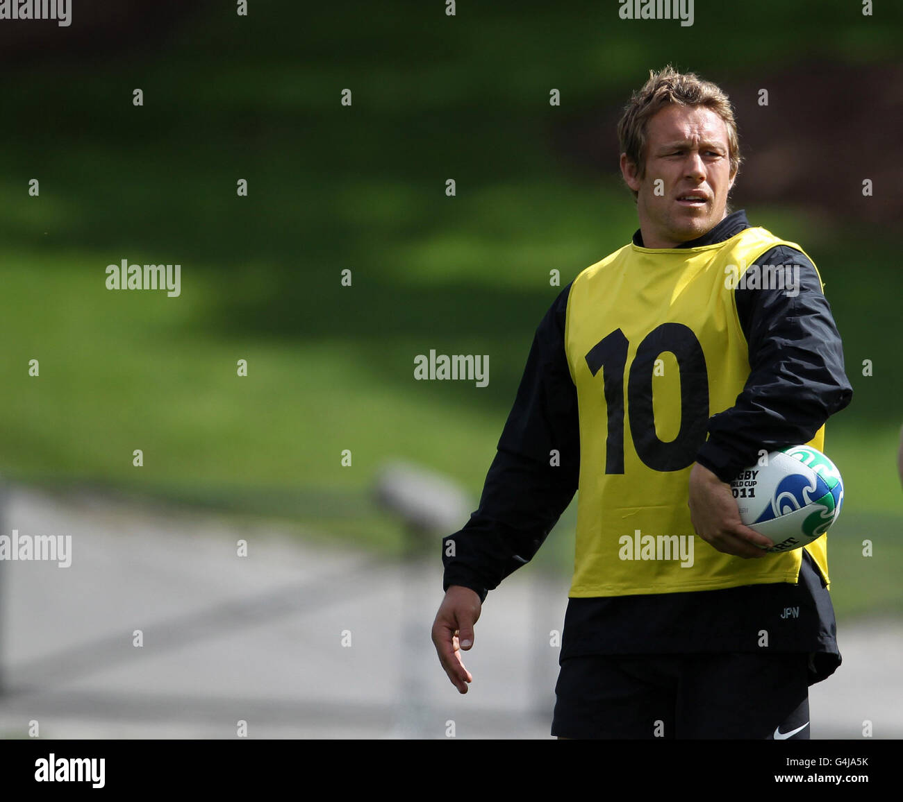 England's Jonny Wilkinson during the captains run at Onewa Domain ...