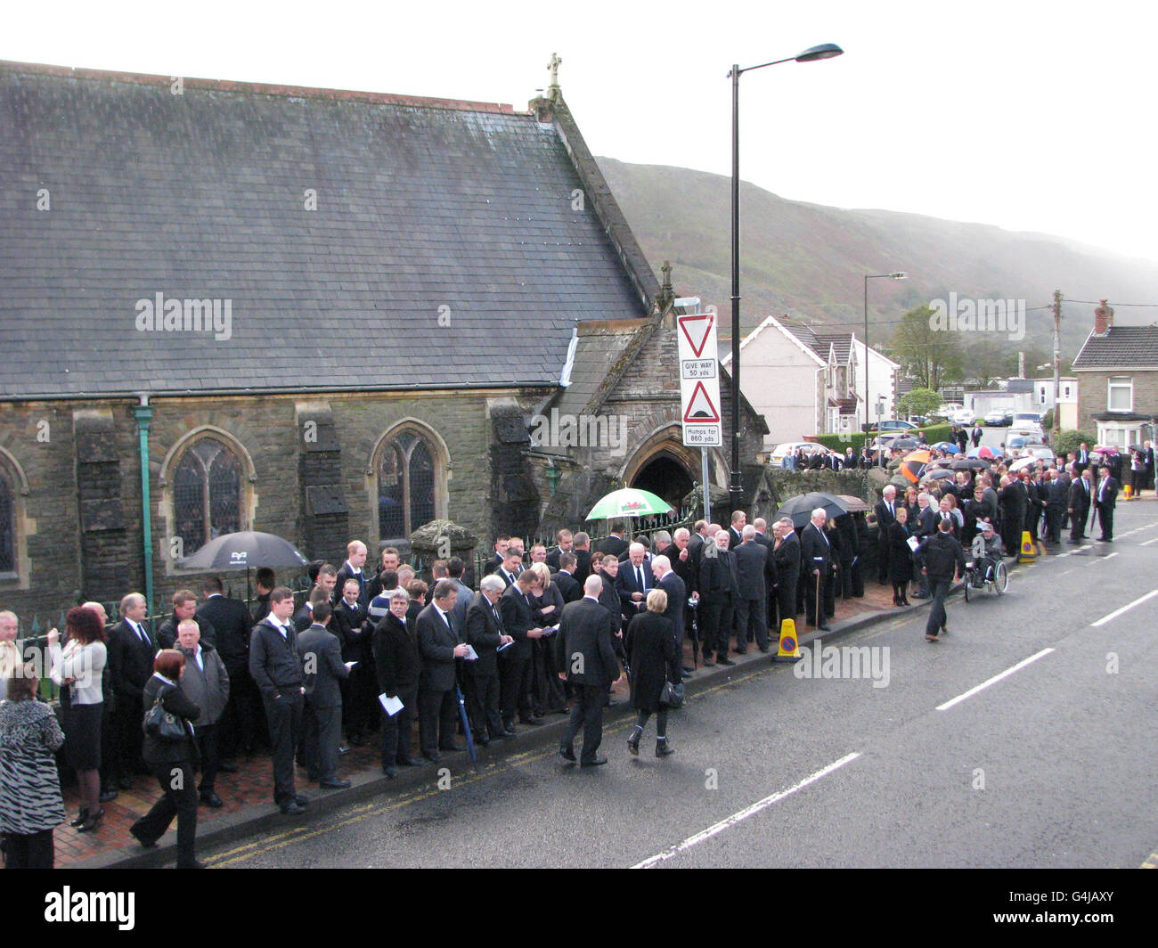 David Powell funeral Stock Photo - Alamy
