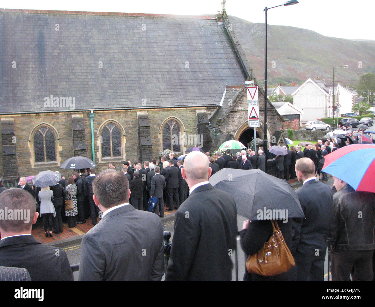 David Powell funeral Stock Photo - Alamy