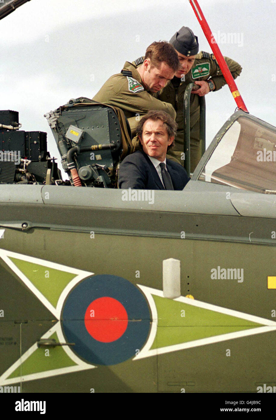 Flight Lieutenant Paddy Marshal (front) and Wing Commander Steve Barnes ...
