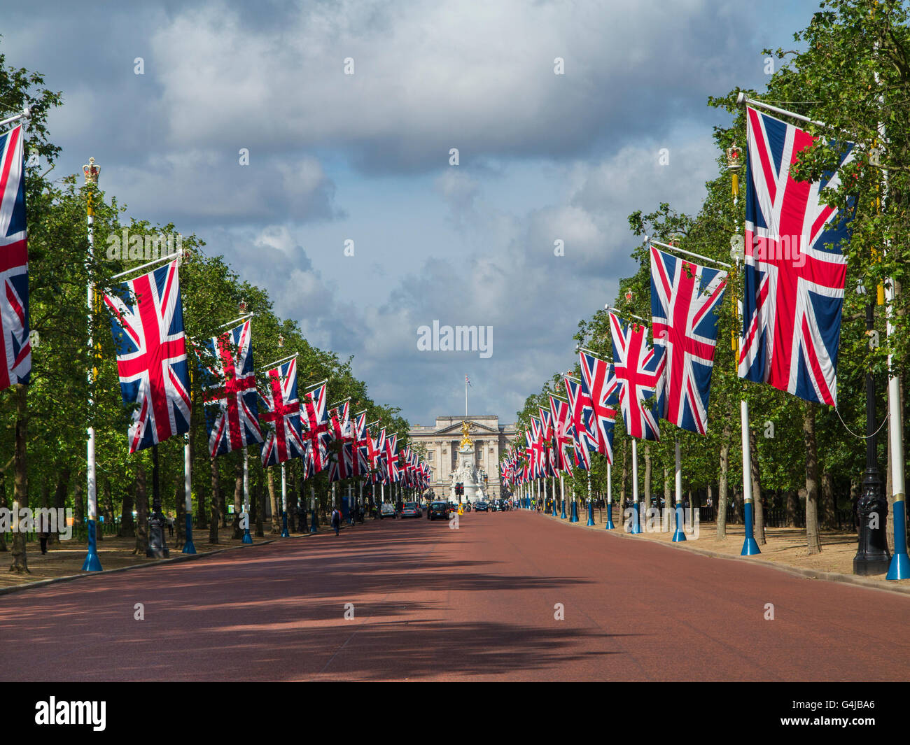 Union Flags On Mall
