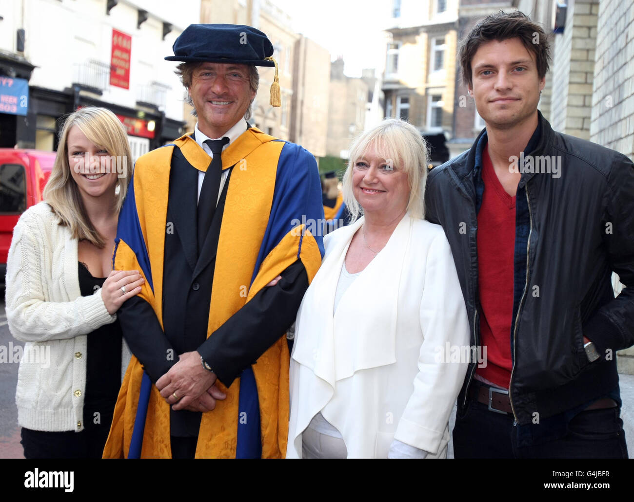 Broadcaster Richard Madeley (2nd left), with (left - right) his ...