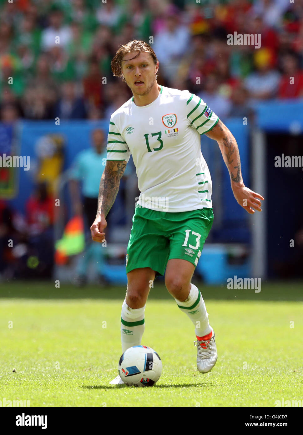 Republic of Ireland's Jeff Hendrick during the UEFA Euro 2016, Group E ...