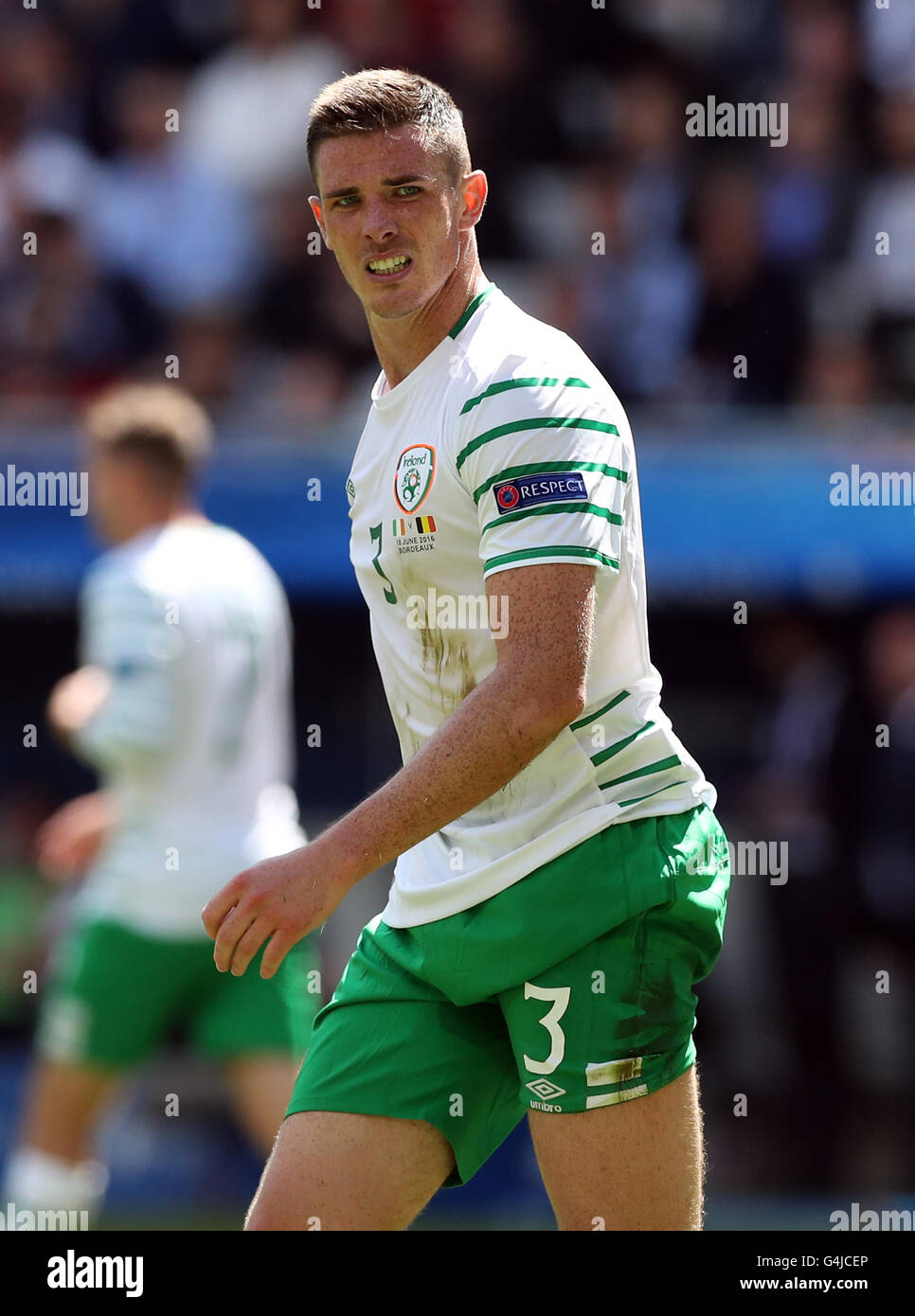Republic irelands ciaran clark uefa euro 2016 hi-res stock photography ...