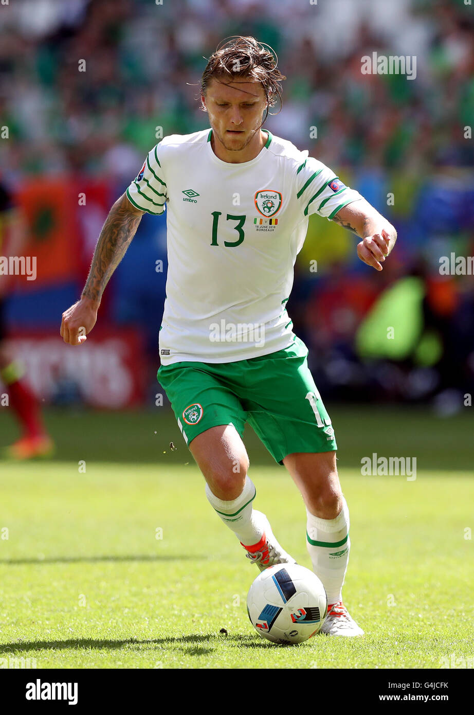 Republic of Ireland's Jeff Hendrick during the UEFA Euro 2016, Group E ...