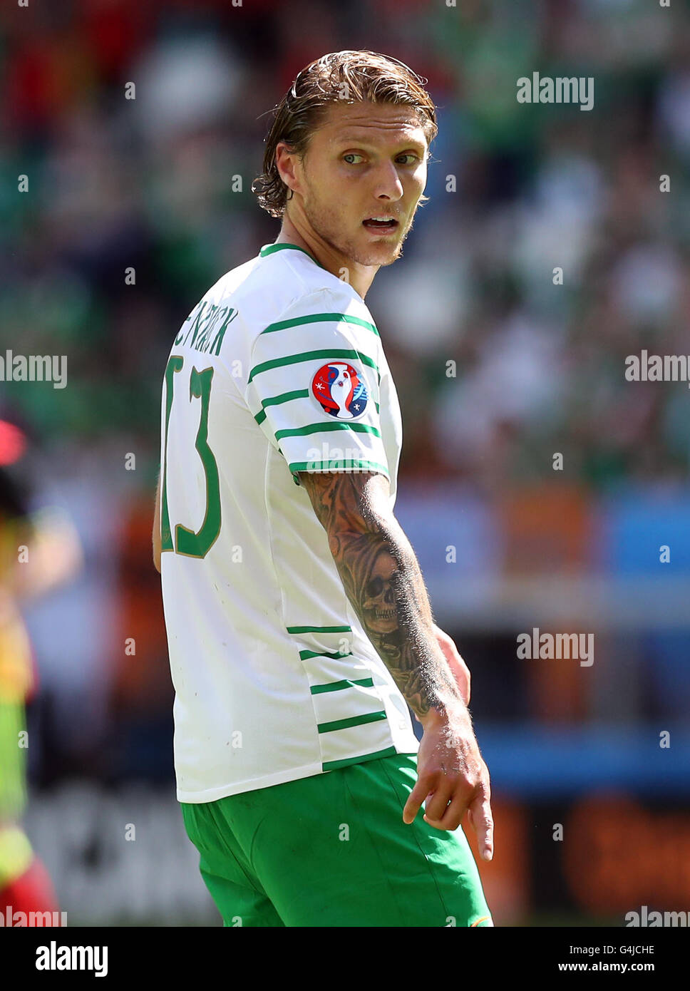 Republic of Ireland's Jeff Hendrick during the UEFA Euro 2016, Group E ...
