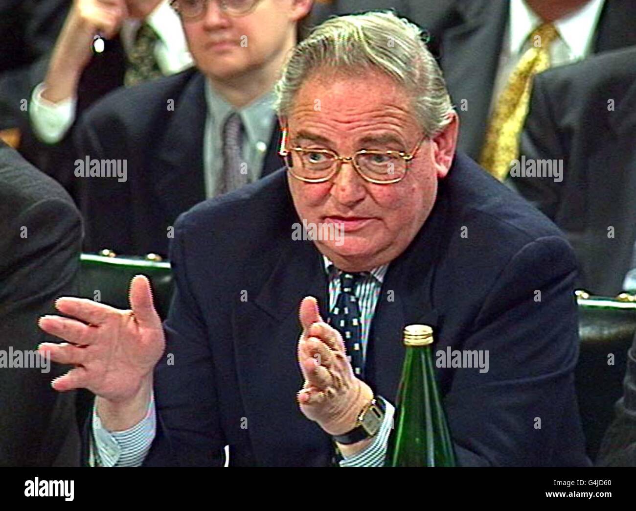 The Governor of The Bank of England, Eddie George addressing the ...