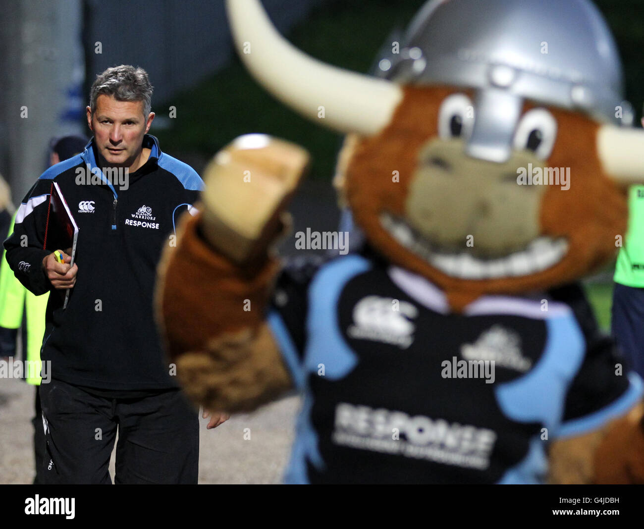 Glasgow warriors coach sean lineen rabodirect pro12 match firhill ...