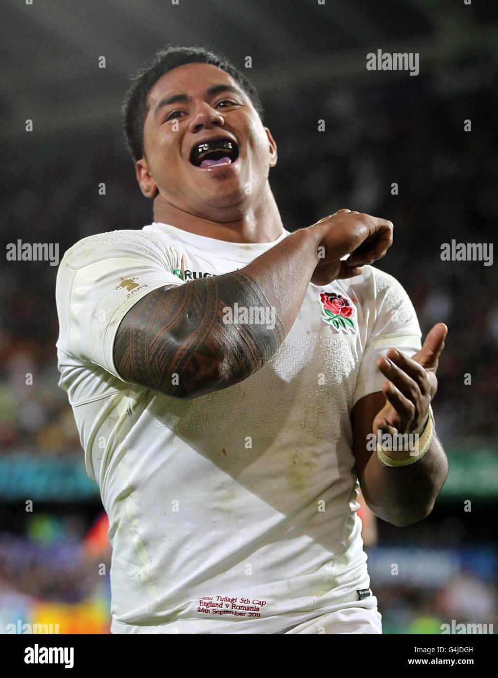 Englands manu tuilagi celebrates scoring hi-res stock photography and ...