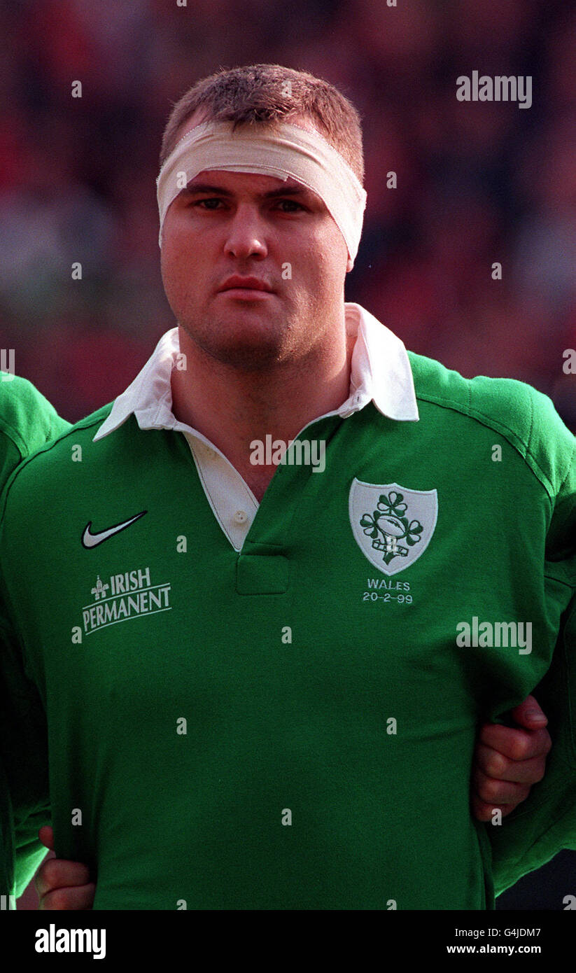 At wembley before the five nations match against ireland hi-res stock ...