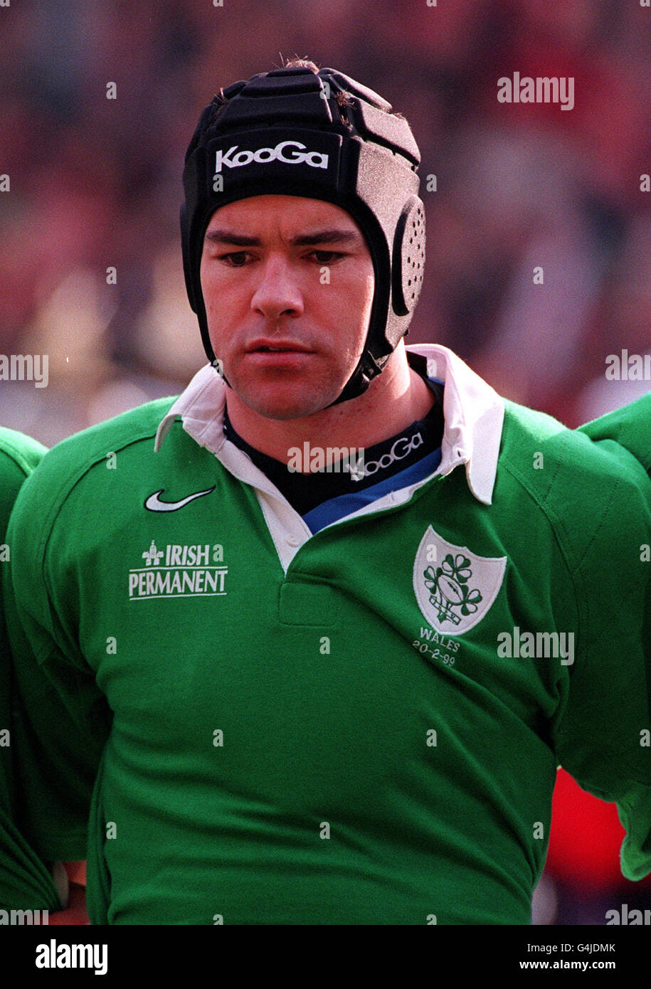 Andrew Ward, a member of the Ireland Rugby team before the Five Nations ...