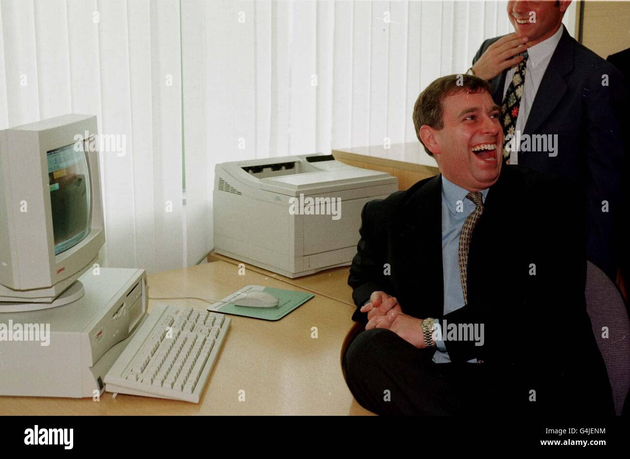 Laughing royal duke of york prince andrew hi-res stock photography and ...
