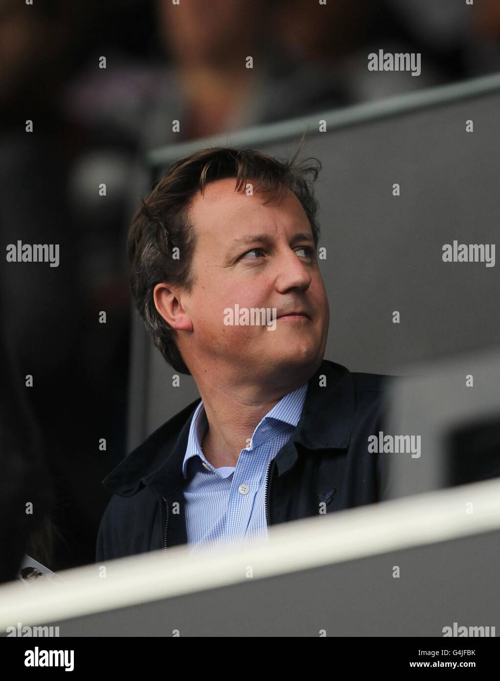 Prime minster david cameron in stands hi-res stock photography and ...