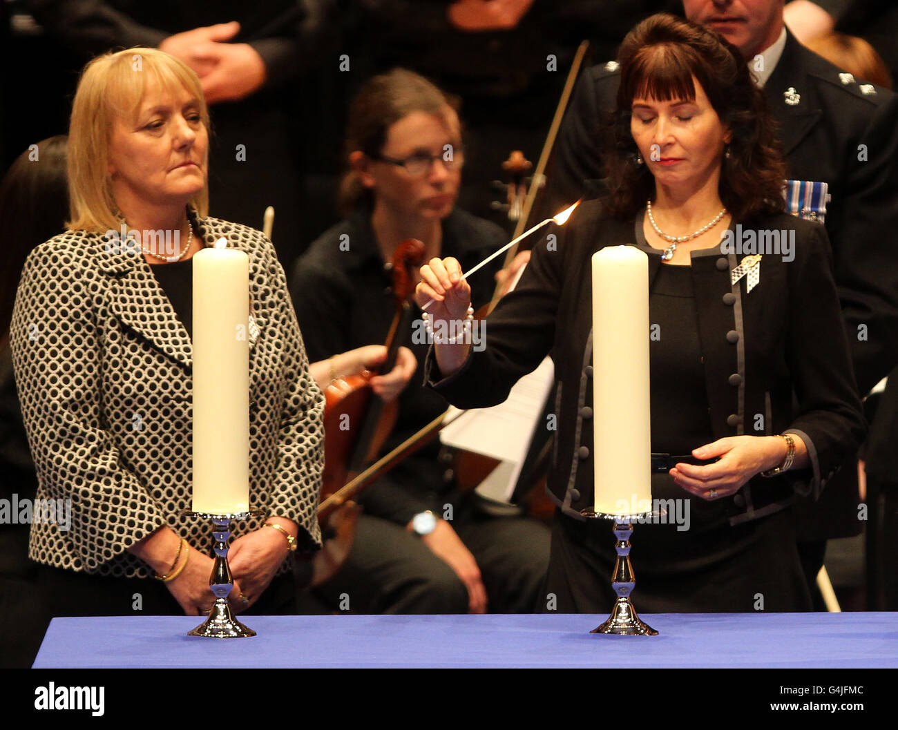 Charles at police memorial service Stock Photo - Alamy
