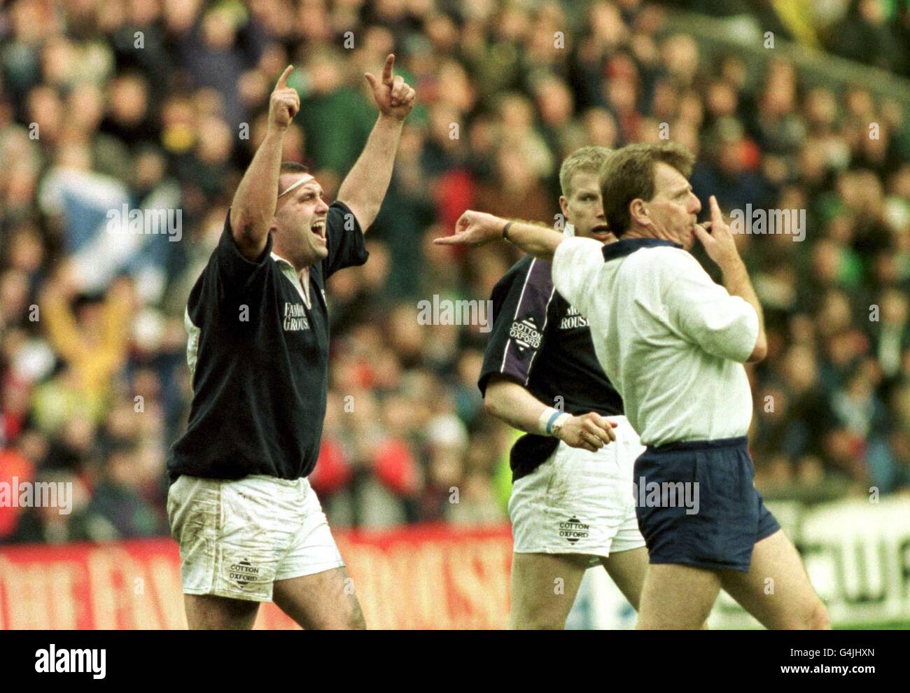 David Hilton celebrates final win Stock Photo - Alamy