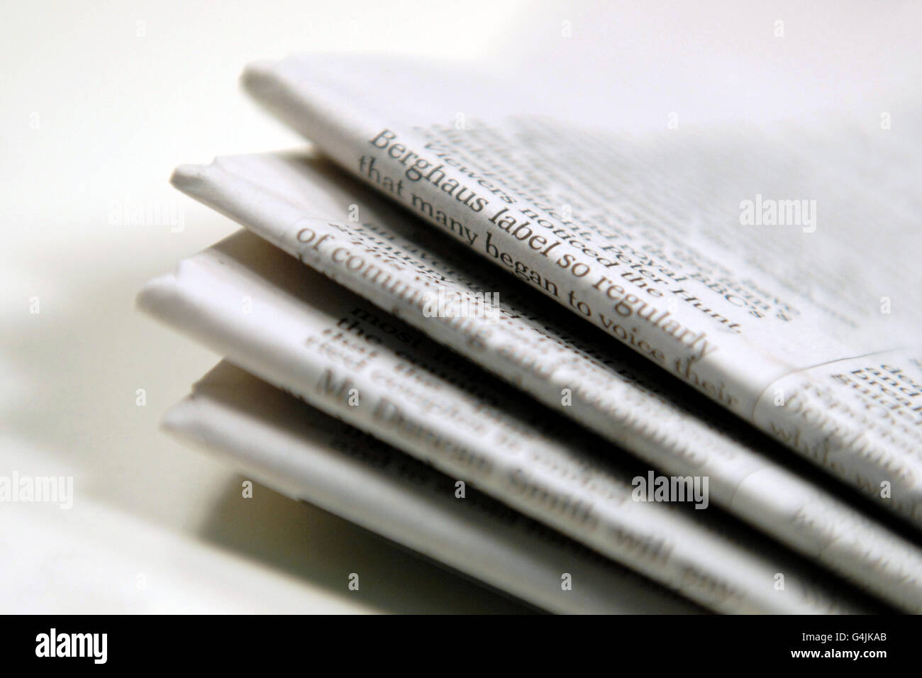 General Stock, Newspapers. A generic view of English national ...