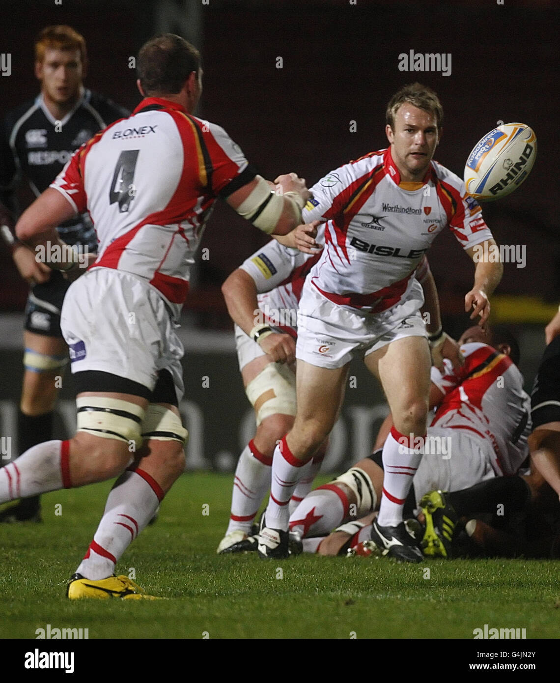 Newport Gwent Dragons' in action during the RaboDirect PRO12 match at ...