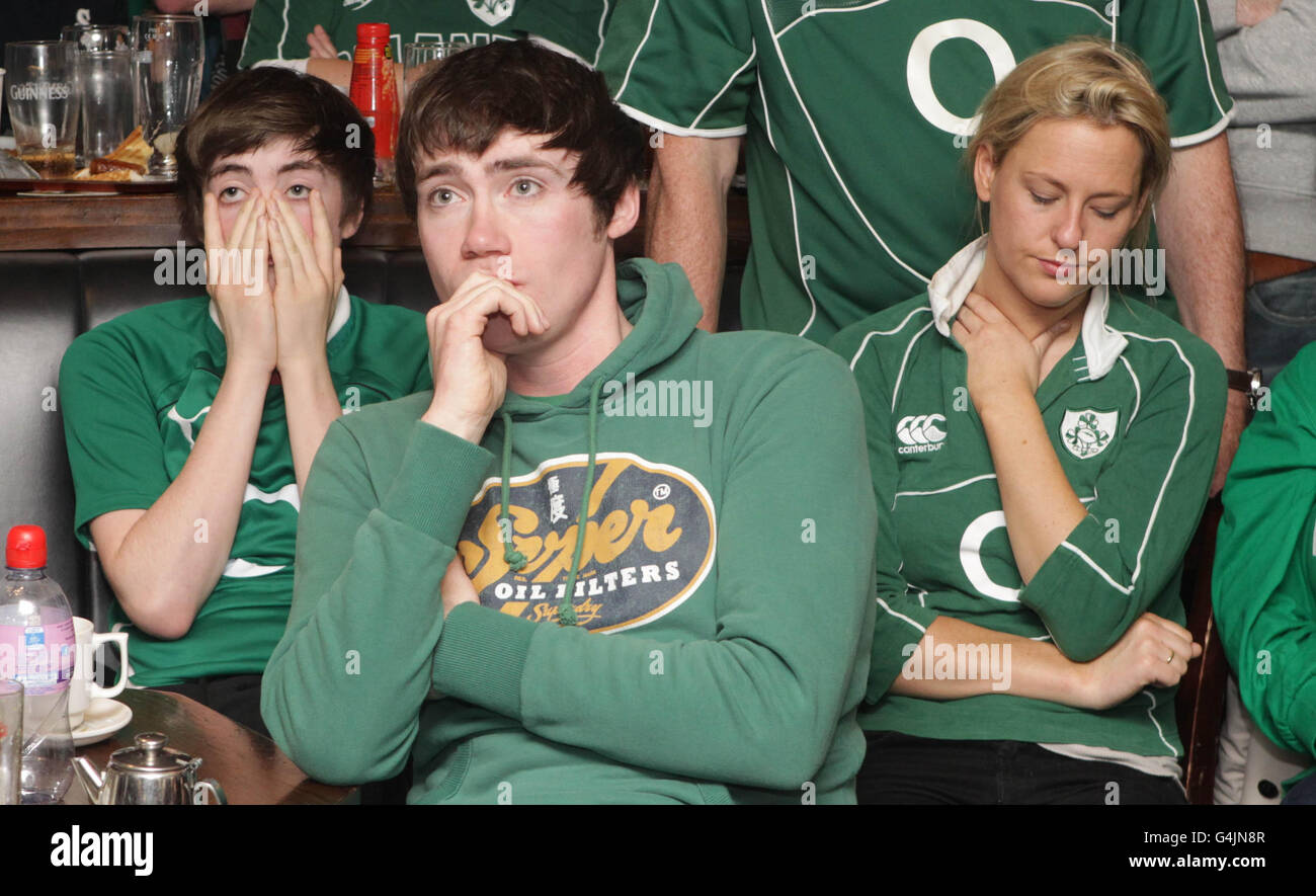 Ireland fans at kielys pub in donnybrook hi-res stock photography and ...
