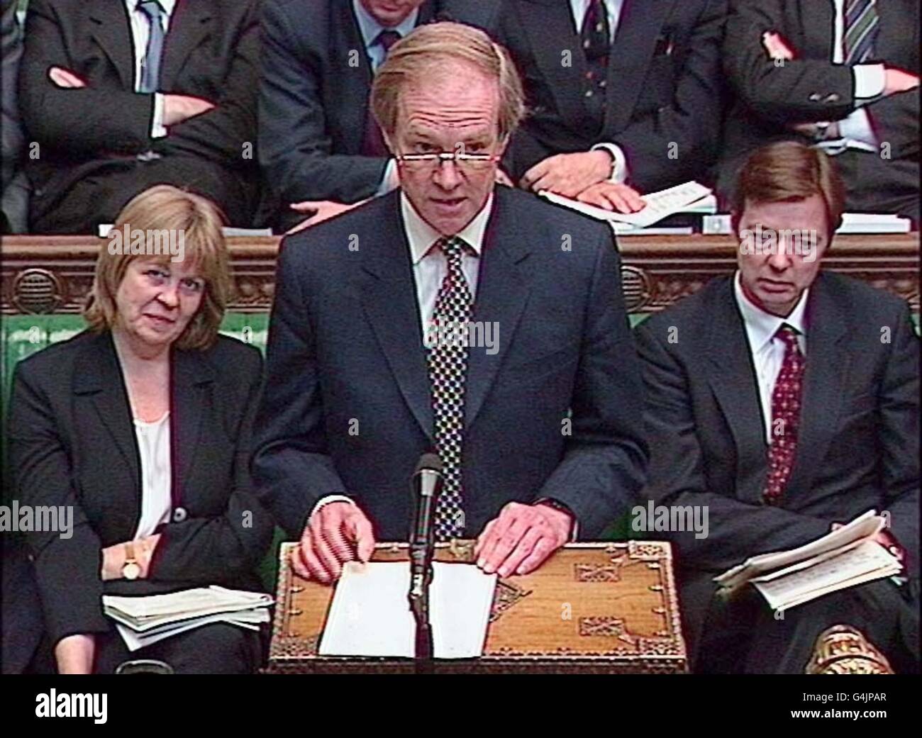 Deputy Conservative leader Peter Lilley stands in for William Hague in ...