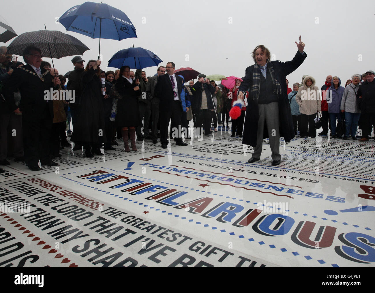 Blackpool Comedy Carpet Stock Photo - Alamy