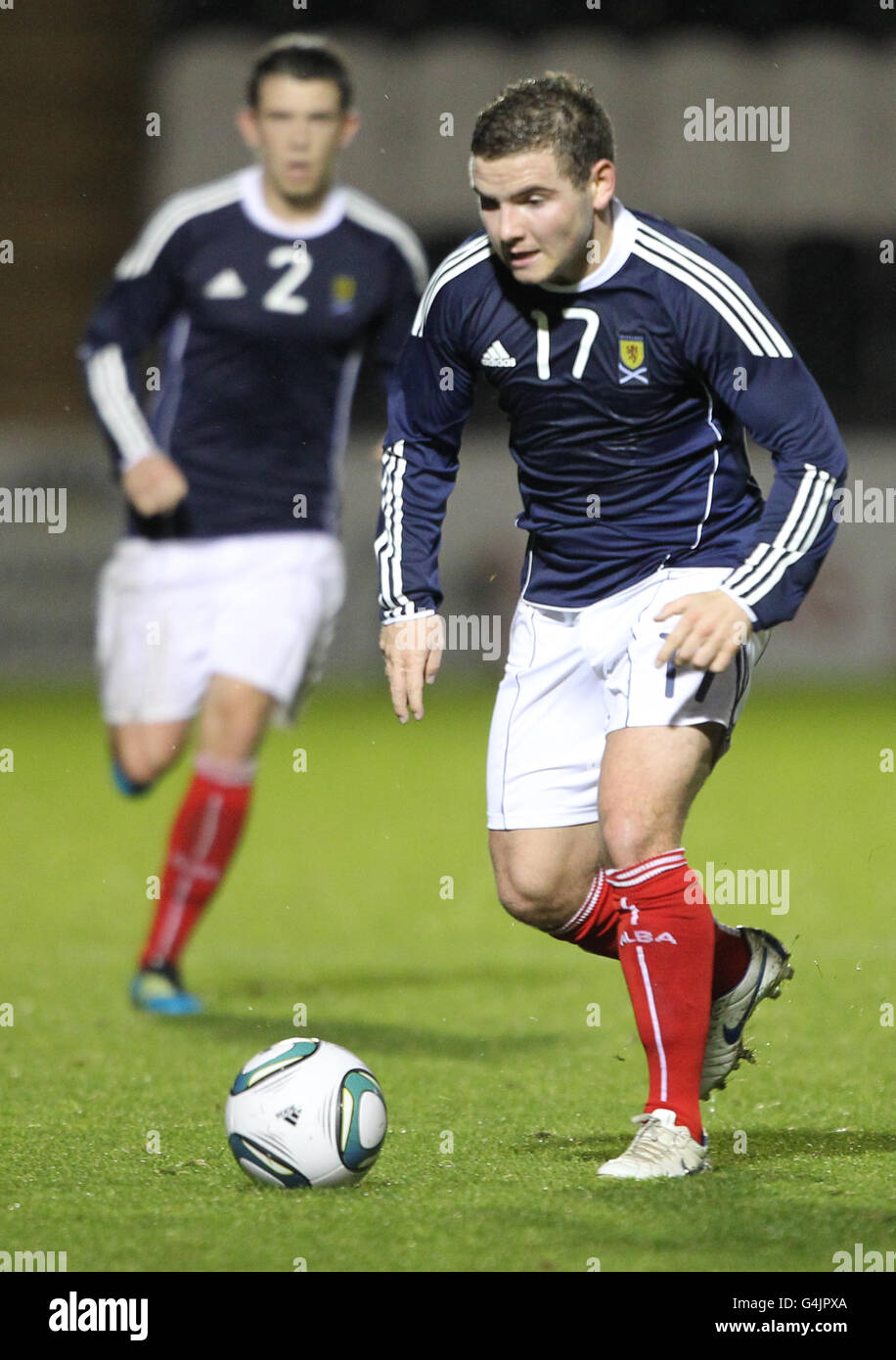 Scotland's Alexander MacDonald during a European Under 21 Qualifying ...