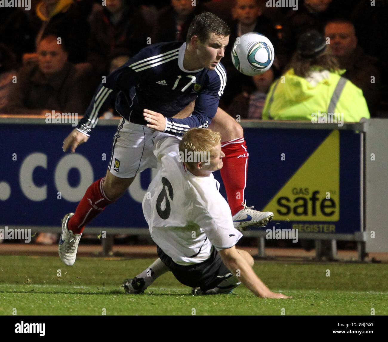 Scotland's Alexander MacDonald during a European Under 21 Qualifying ...