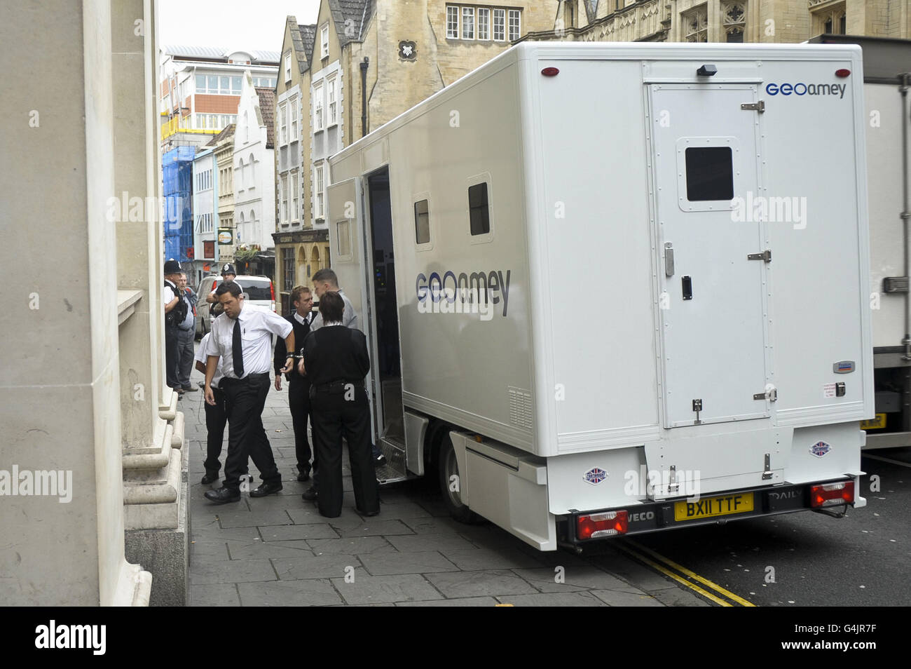 Geoamey prisoner van stock Stock Photo, Royalty Free Image: 106134211 ...