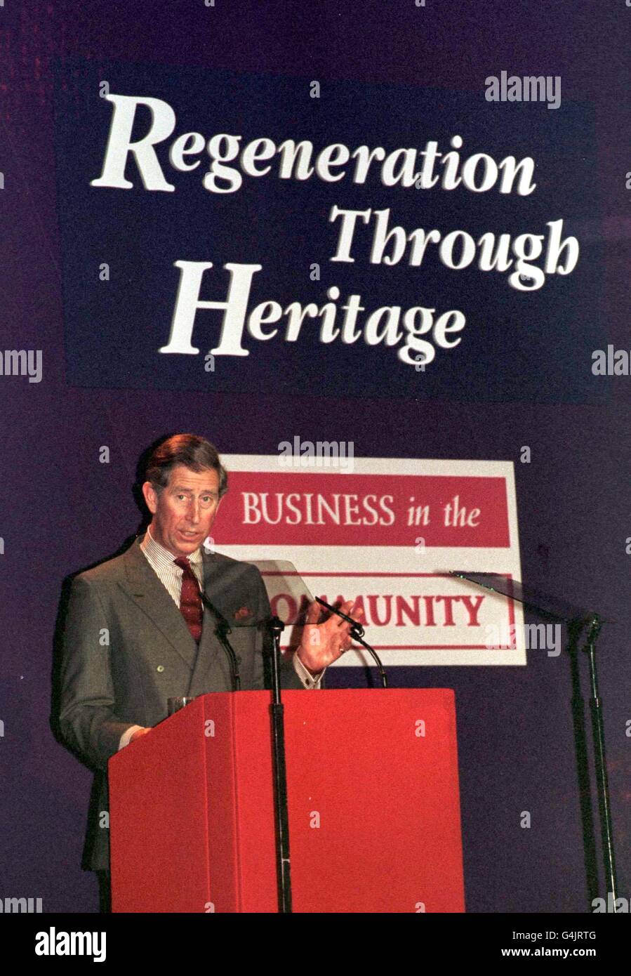 Prince Charles/Heritage talk Stock Photo - Alamy